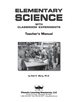 Elementary Science Workbook - Teacher Manual | Science | Phoenix ...